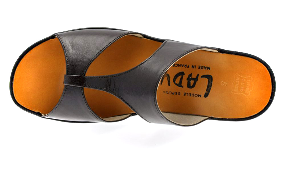 Mule Compensée Solange Chataigne - Réf. 001*01*01*01 - Chaussures Femme ...