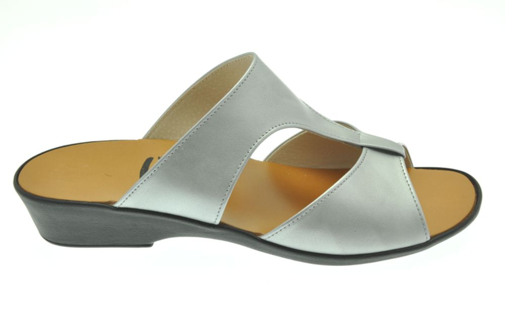 Mule Compensée Solange Gris clair - Réf. 001*01*01*01 - Chaussures ...