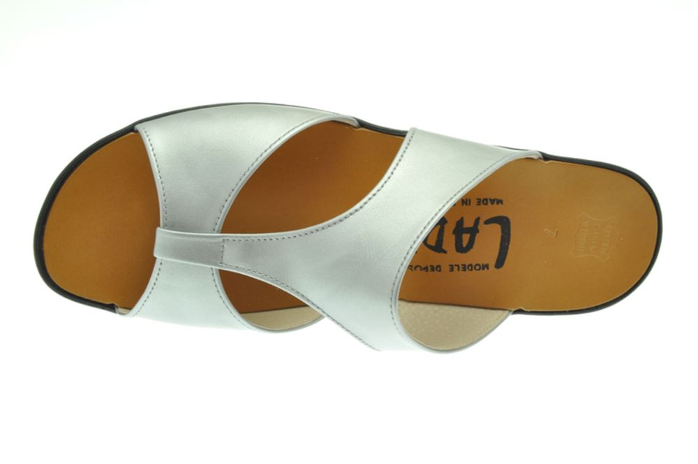 Mule Compensée Solange Gris clair - Réf. 001*01*01*01 - Chaussures ...