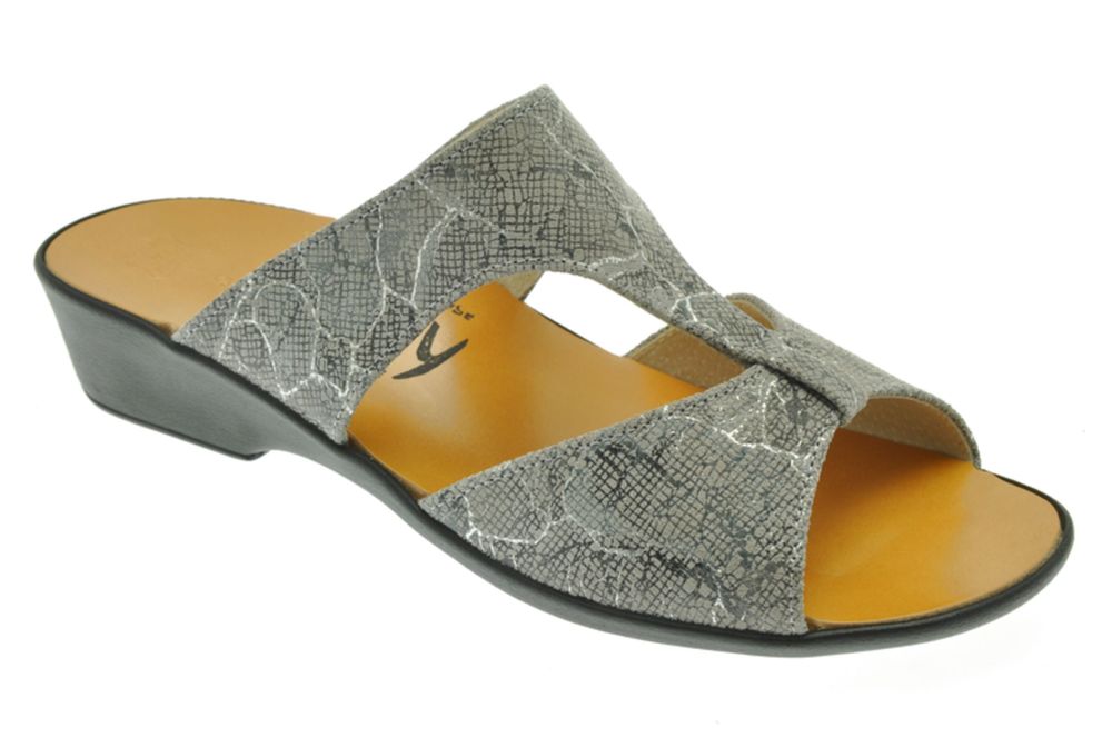 Mule Compensée Solange Vulcano gris - Réf. 001*01*01*01 - Chaussures ...