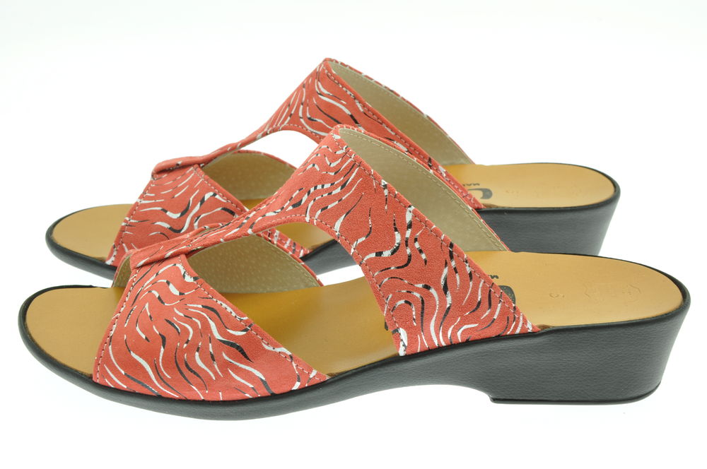 Mule Compensée Solange Vag rouge - Réf. 001*01*01*01 - Chaussures Femme ...