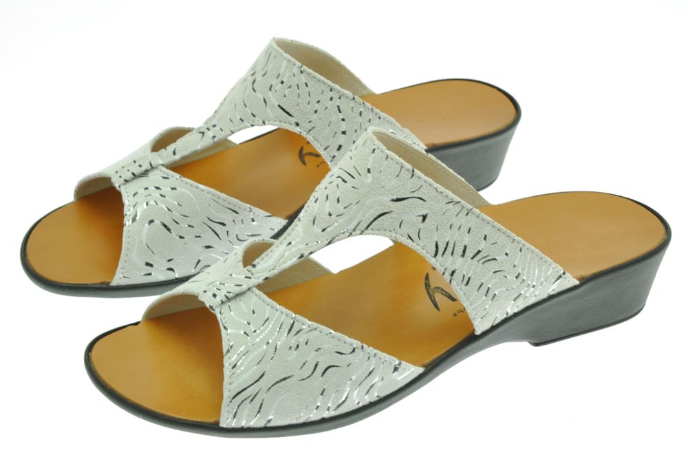 Mule Compensée Solange Vag Blanc - Réf. 001*01*01*01 - Chaussures Femme ...